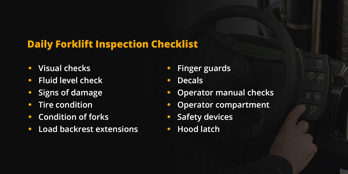 Daily Forklift Operator & Inspection Checklist | Fitzgerald